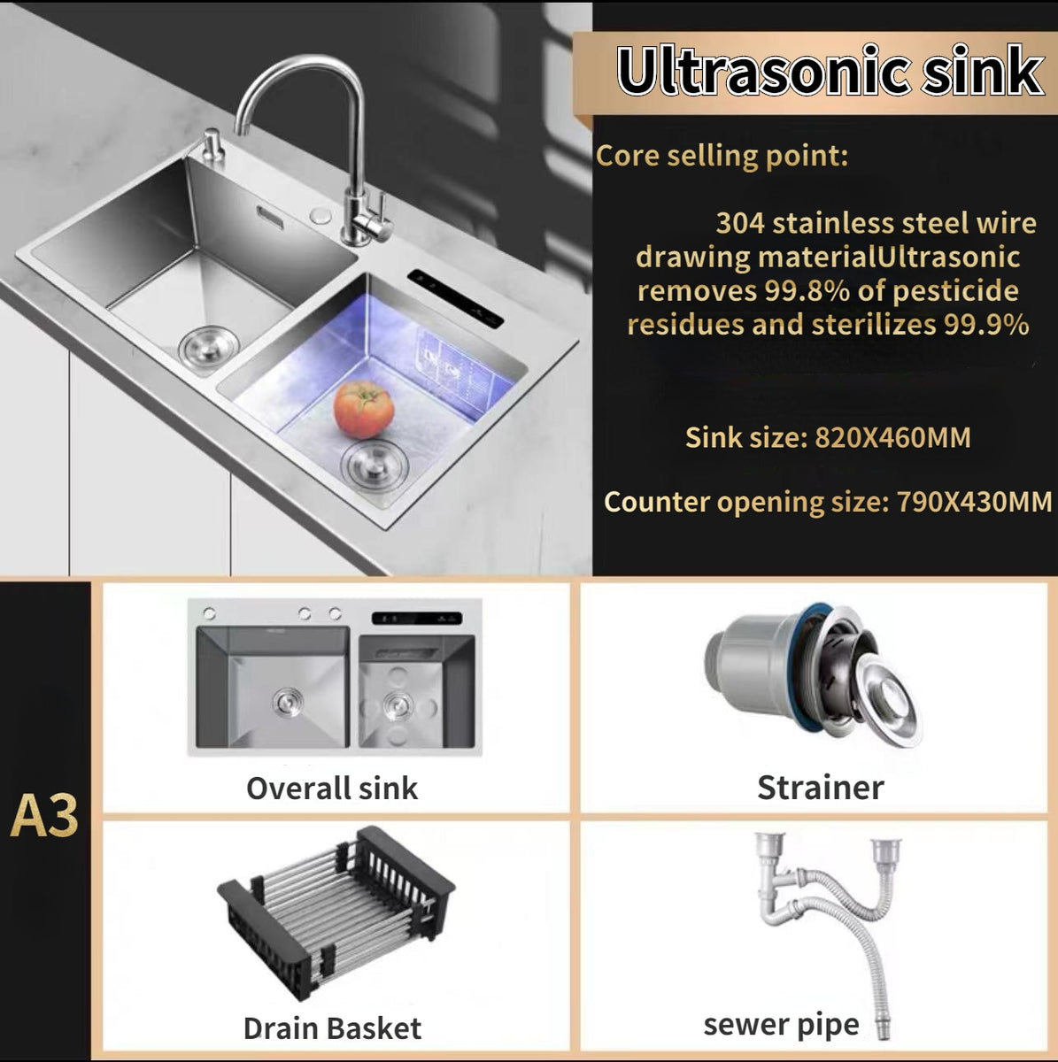 Ultrasonic Sink | Stan's Kitchen
